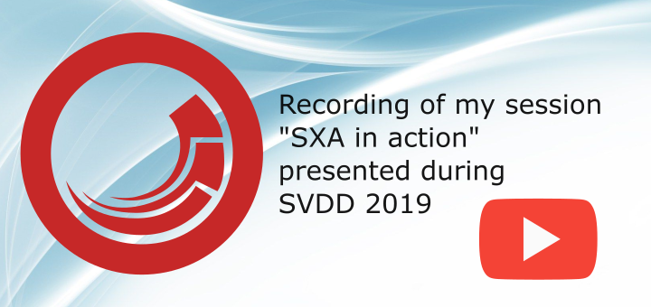 Recording of my session “SXA in action” presented during Sitecore ...